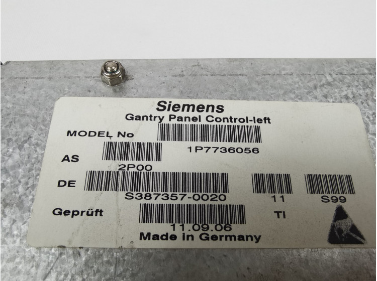 Siemens Gantry Panel Control Left PN 1P7736056 7736056 3815516 for ...